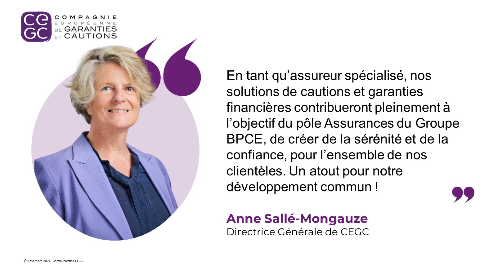 CEGC rejoint le pôle Assurances du Groupe BPCE - Organisme de cautions ...